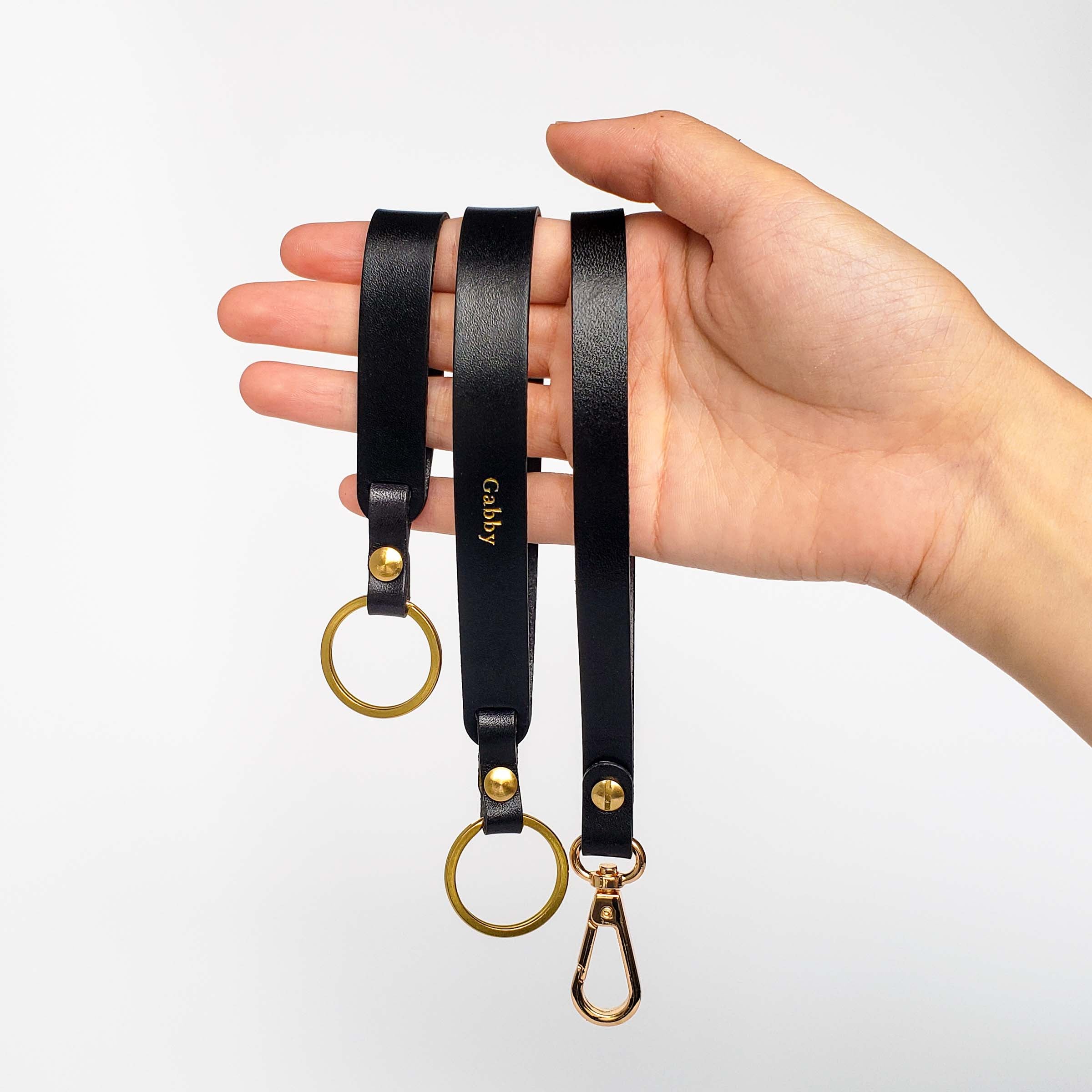 Personalized Handmade Leather Loop Key Strap | Sereniikey